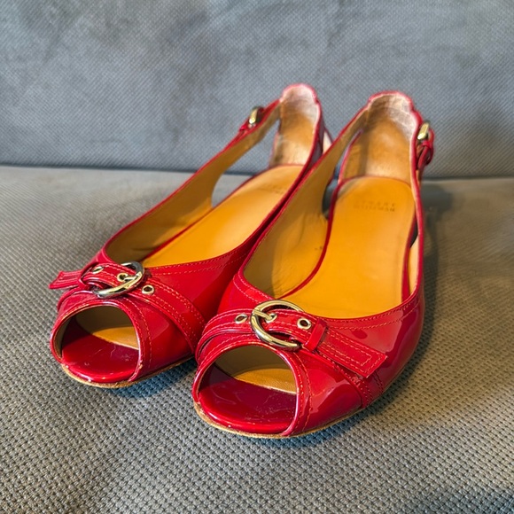 Stuart Weitzman | Shoes | Stuart Weitzman Red Patent Leather Chitchat ...
